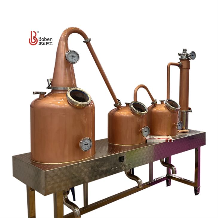 China Custom 100L Double Retort Rum Copper Pot Stills Manufacturers ...